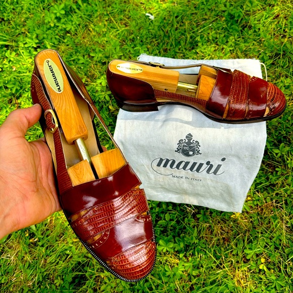 Mauri | Shoes | Mauri Mensgenuine Alligator Leather Oxfords Size 85 ...